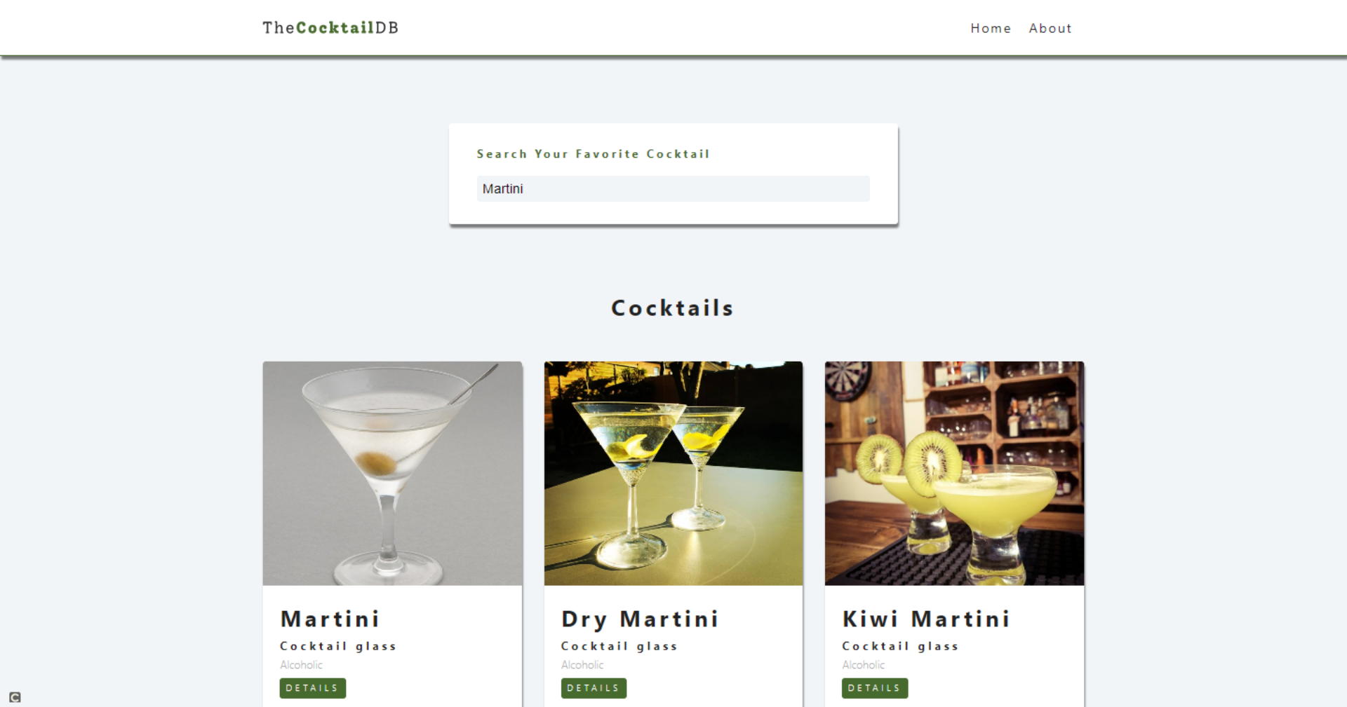 Github Oziv React Cocktails React Cocktails App