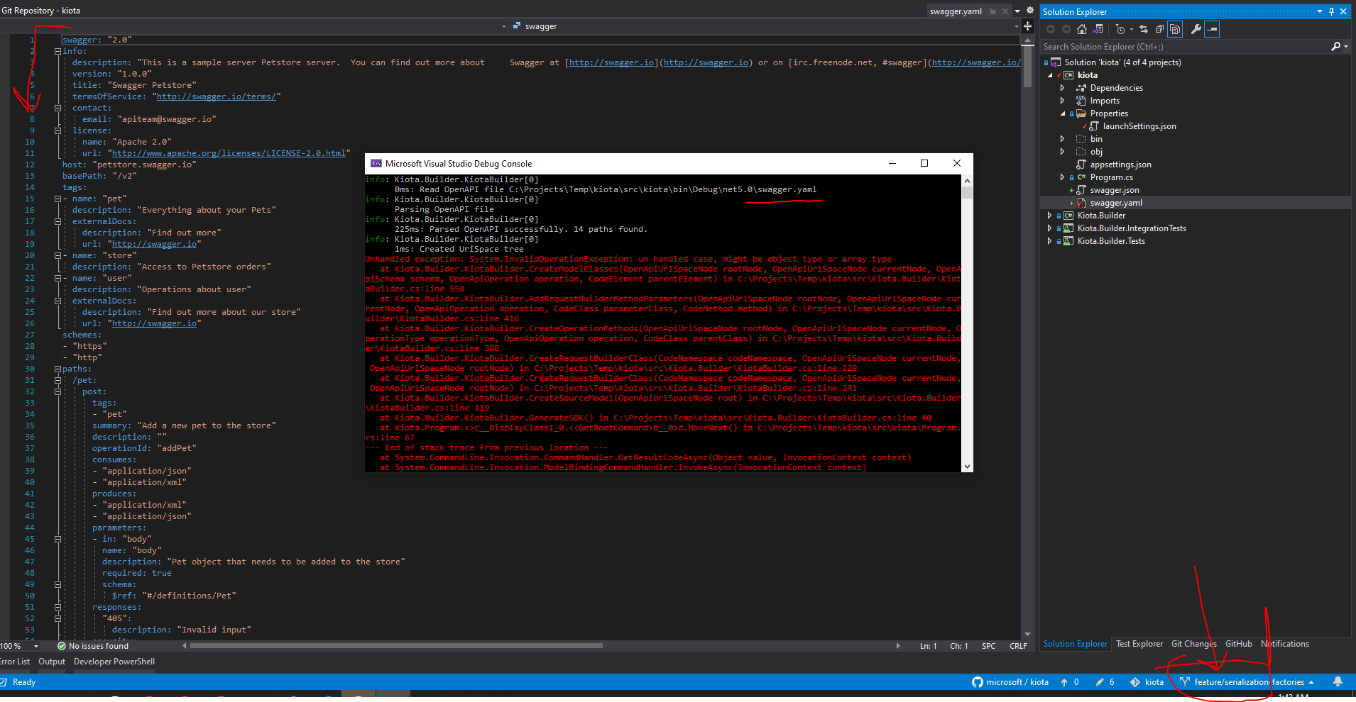 Question: can we accept "json" OpenApi input files? · Issue #107 · microsoft/kiota · GitHub