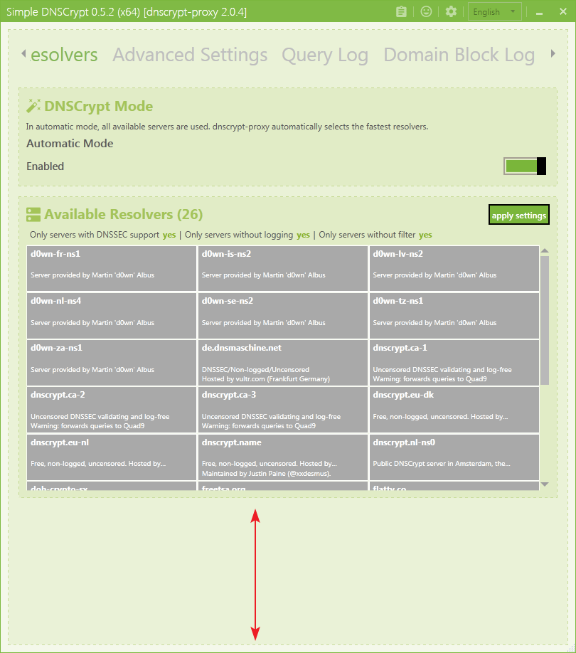 Need more width and height (part 2) · Issue #247 · bitbeans/SimpleDnsCrypt · GitHub