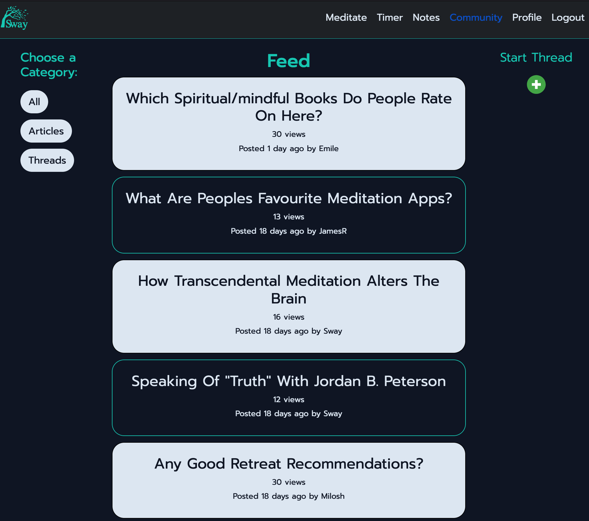 GitHub - milobedini/Sway: Python/Django & React Mindfulness App. GA Project 4.