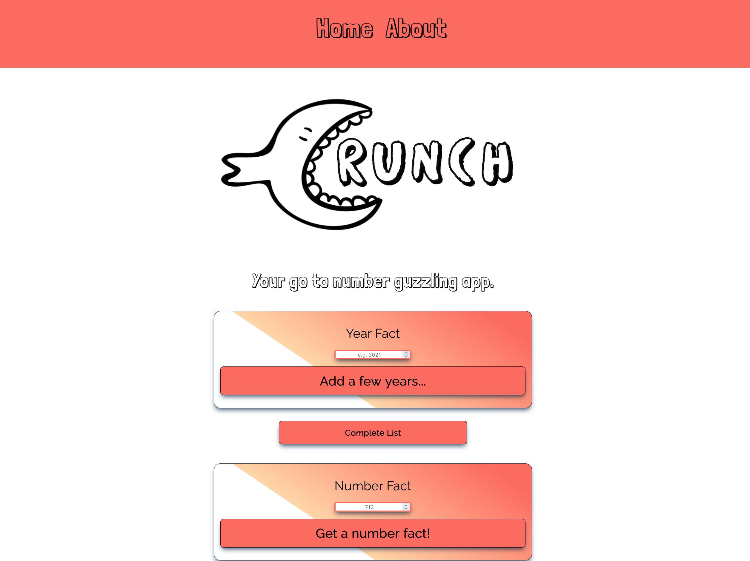 GitHub - milobedini/Crunch: Milo and Simon's number guzzling app created with React. GA Project 2.