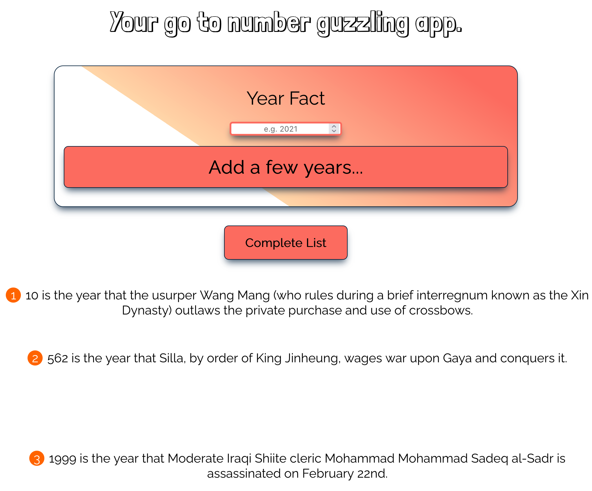 GitHub - milobedini/Crunch: Milo and Simon's number guzzling app created with React. GA Project 2.