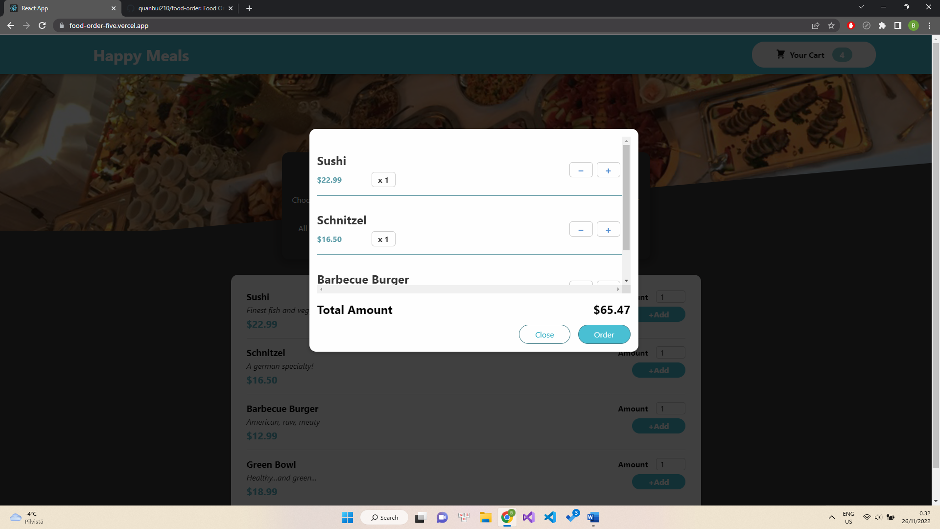 GitHub - quanbui210/food-order: Food Order Application