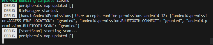 Scan sometimes doesn't find anything · Issue #1019 · innoveit/react-native-ble-manager · GitHub