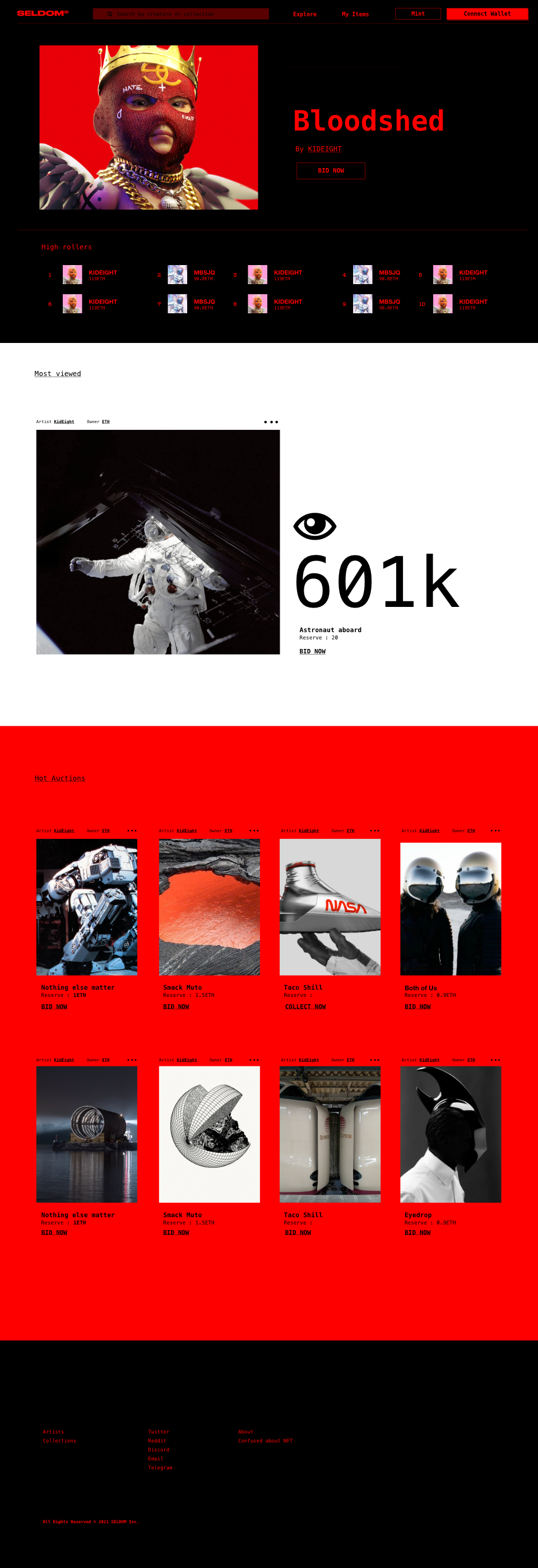 GitHub - aiden77mori/react-nft-front: This is black background NFT market place frontend using ...