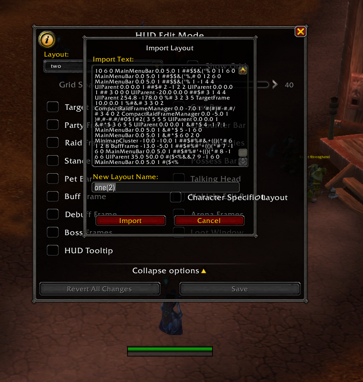 Error while importing UI (Edit Mode) from Clipboard · Issue #276 · Stanzilla/WoWUIBugs · GitHub