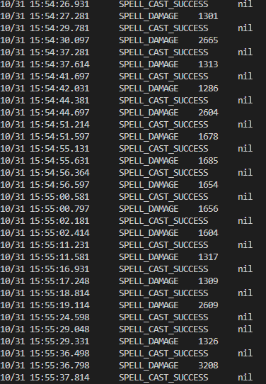 COMBAT_LOG_EVENT_UNFILTERED bugs while "Advanced Combat Logging" is enabled in the options panel ...