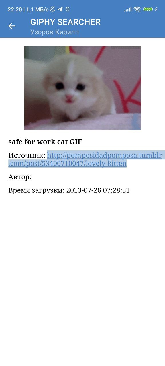 GitHub - uzorov/GifsViewer_UzorovKirill_InternTask: Приложение для поиска гифок. Задание на ...