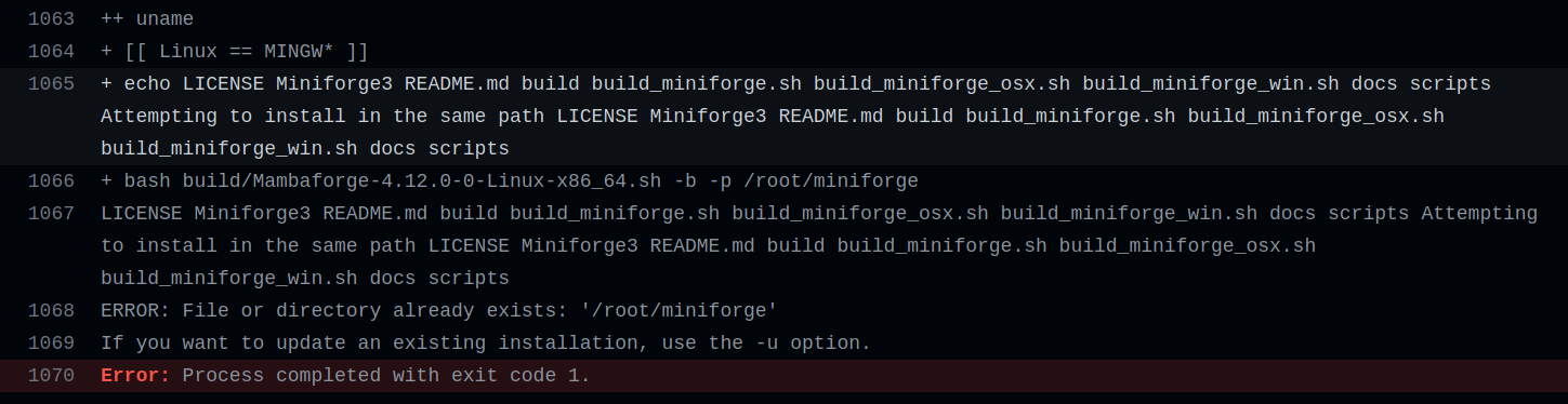 Error installing Mambaforge: permission denied on a system path installing as normal user ...