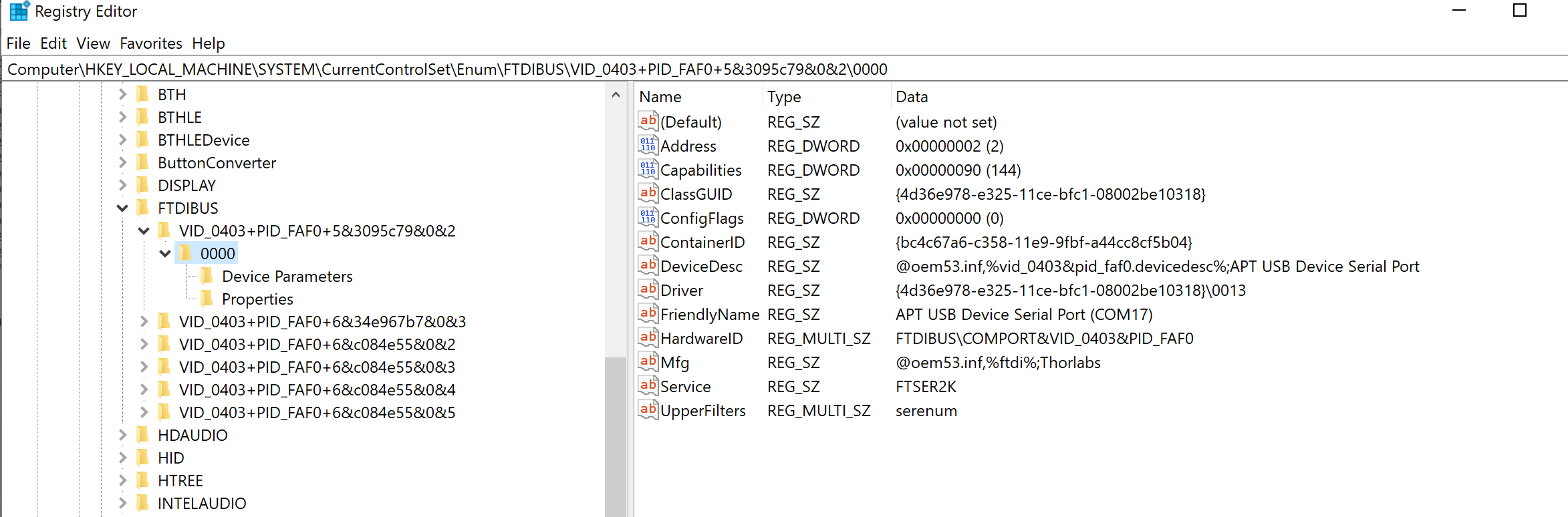 [Windows] Badly detected Serial Numbers for certain devices · Issue #454 · pyserial/pyserial ...