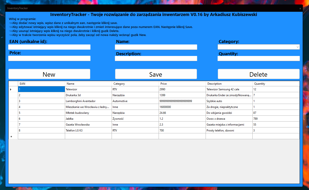 GitHub - Shift-Happens/InventoryTracker.NET: This is a C# project for a simple inventory tracker ...