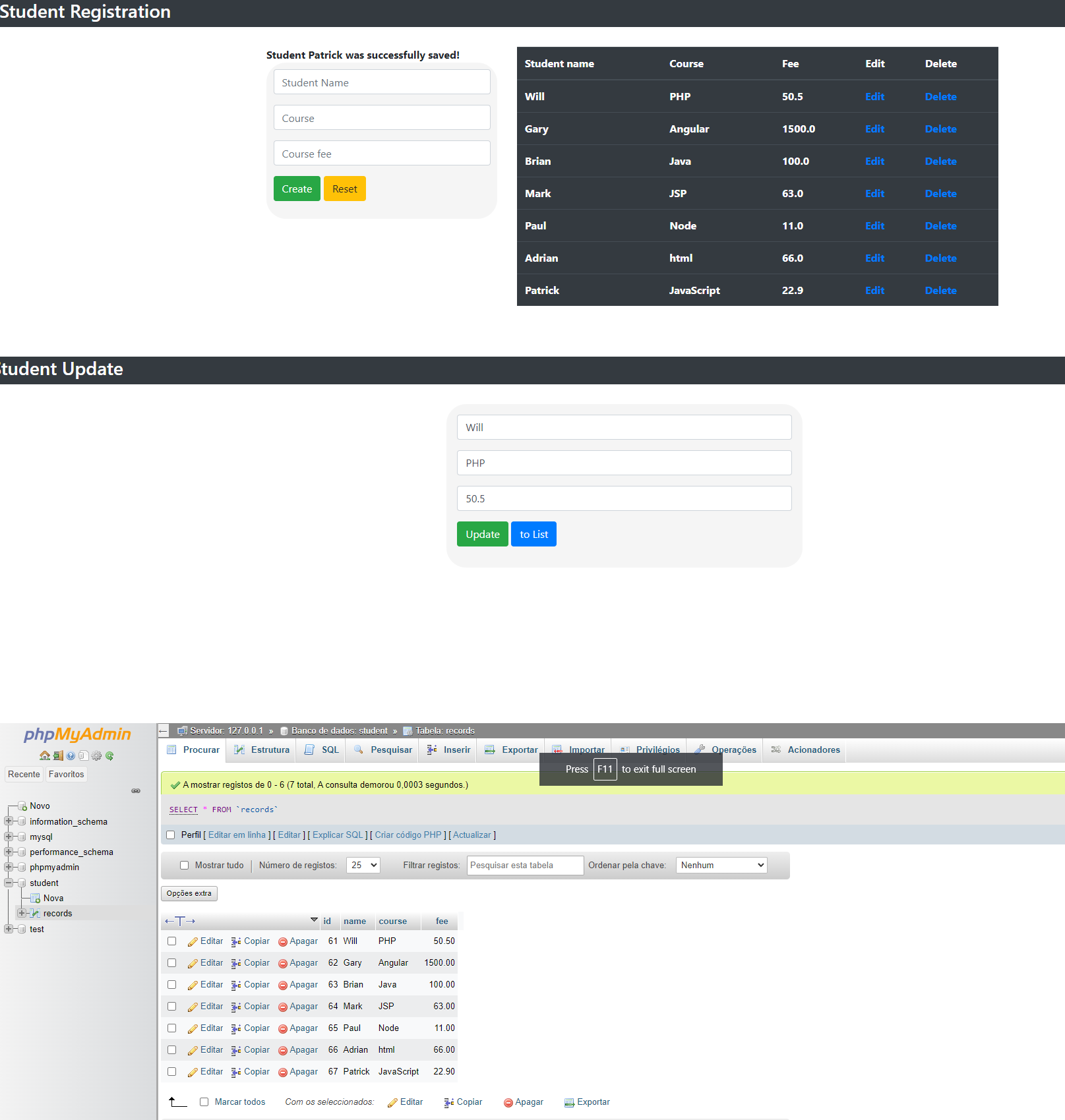 GitHub - wmvieira21/StudentCrudNet: Java, Servlet, JSP, JSTL, Bootstrap, MySQL