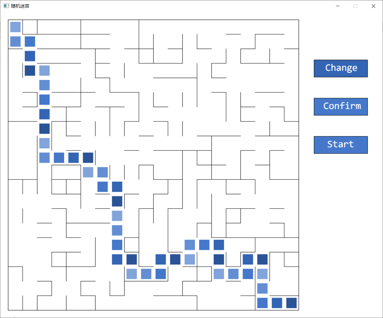 GitHub - CJY1018/random-maze: 大一下数据结构课设