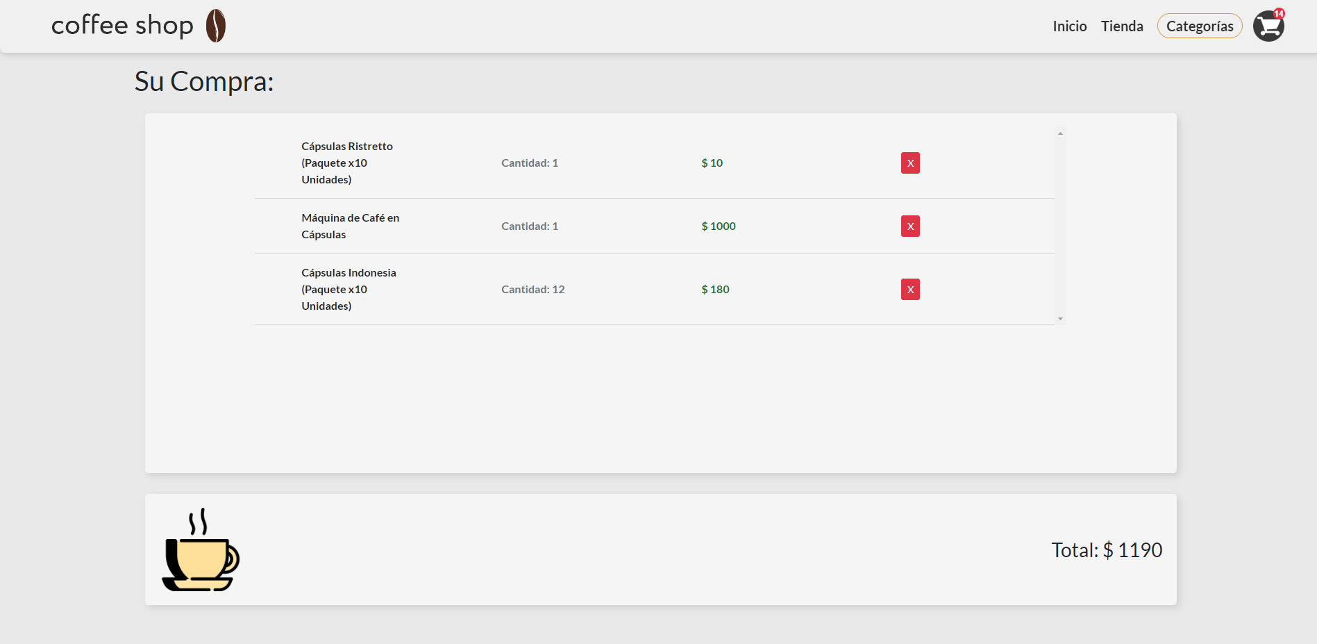 GitHub - octaviosancho-dev/coffee-shop-react: Fully Functionally e-Commerce