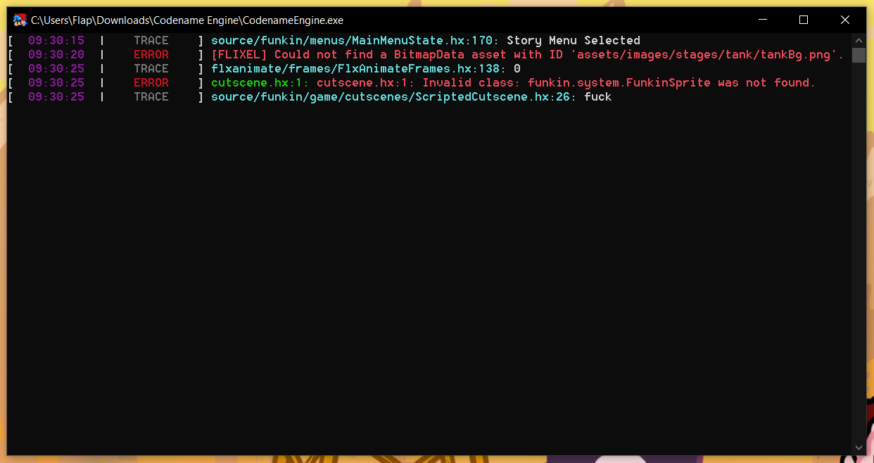 Bug Report Week 7 Cutscenes Are Bugged · Issue 116 · Fnf Cne Devscodenameengine · Github