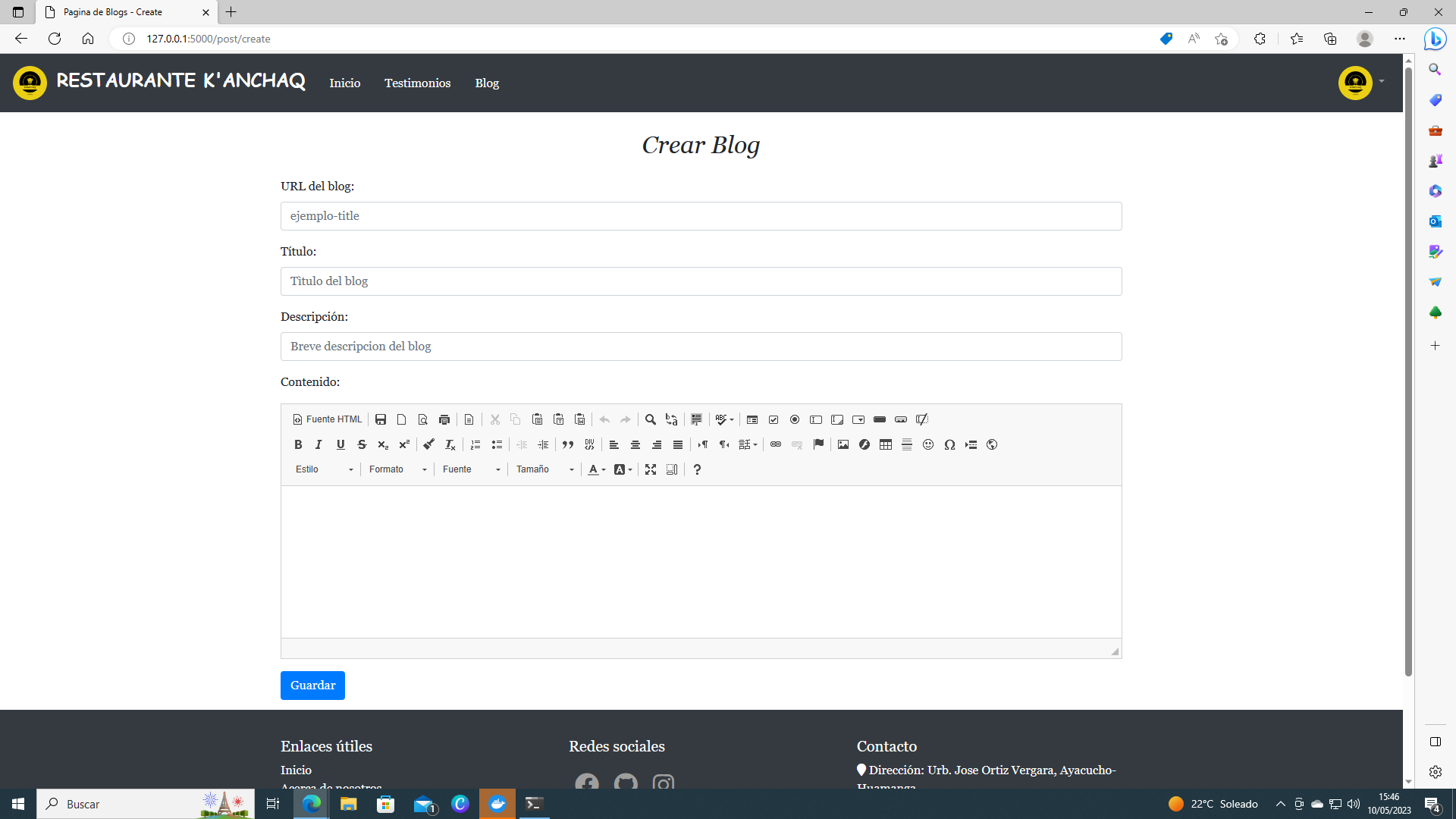 GitHub - prodark88/KANCHAQ-Website: KANCHAQ es un blog de comidas basado en Flask, donde podrás ...