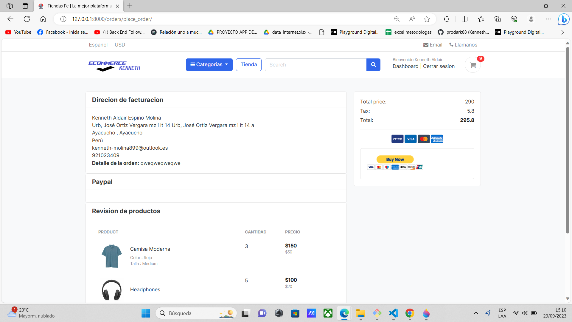 GitHub - prodark88/Django_Ecommerce: Pagina web de ecommerce