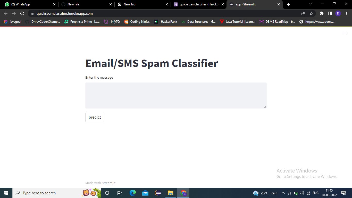GitHub - DhruvCoderChamp/SMS-Spam-Classifer: The sms spam classifeir ...