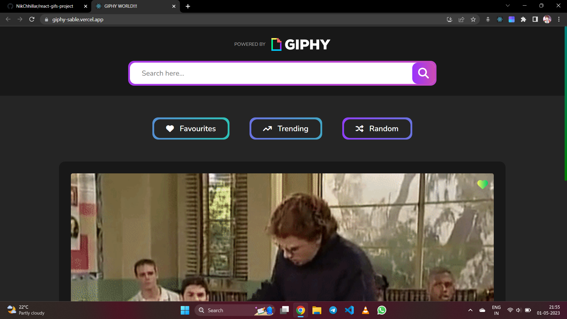 GitHub - NikChhillar/react-gifs-project GitHub - NikChhillar/react-gifs-project