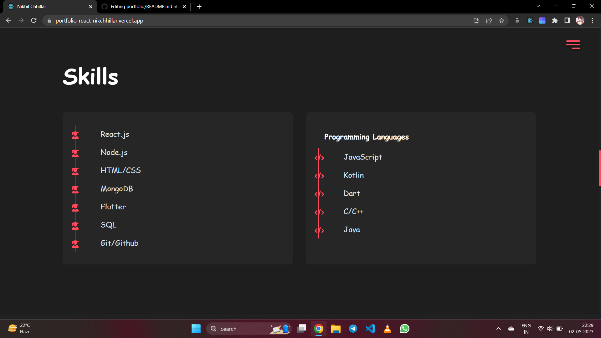 GitHub - NikChhillar/portfolio