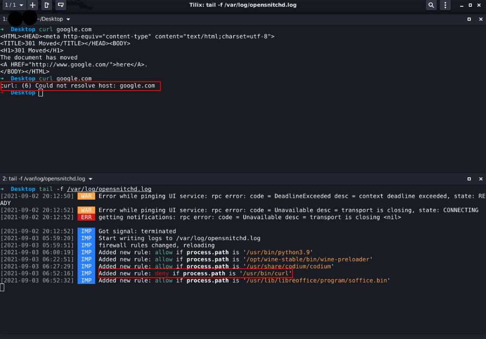 Opensnitch gets bypassed on first request · Issue #489 · evilsocket/opensnitch · GitHub