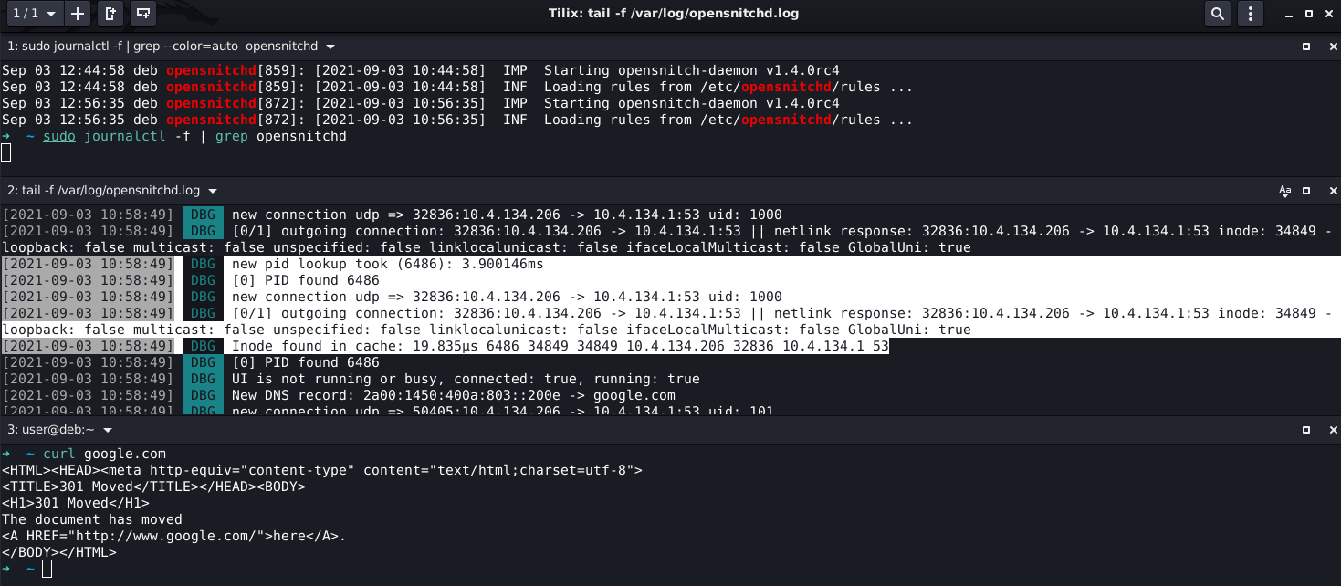 Opensnitch gets bypassed on first request · Issue #489 · evilsocket/opensnitch · GitHub