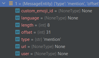 message.entities.user is always empty · Issue #1698 · eternnoir/pyTelegramBotAPI · GitHub
