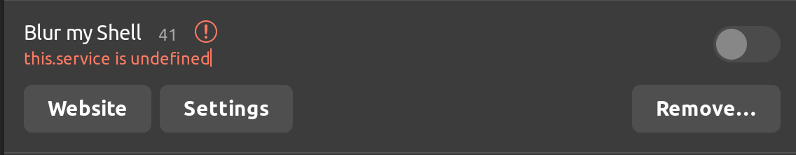 Blur my shell not working · Issue #316 · aunetx/blur-my-shell · GitHub