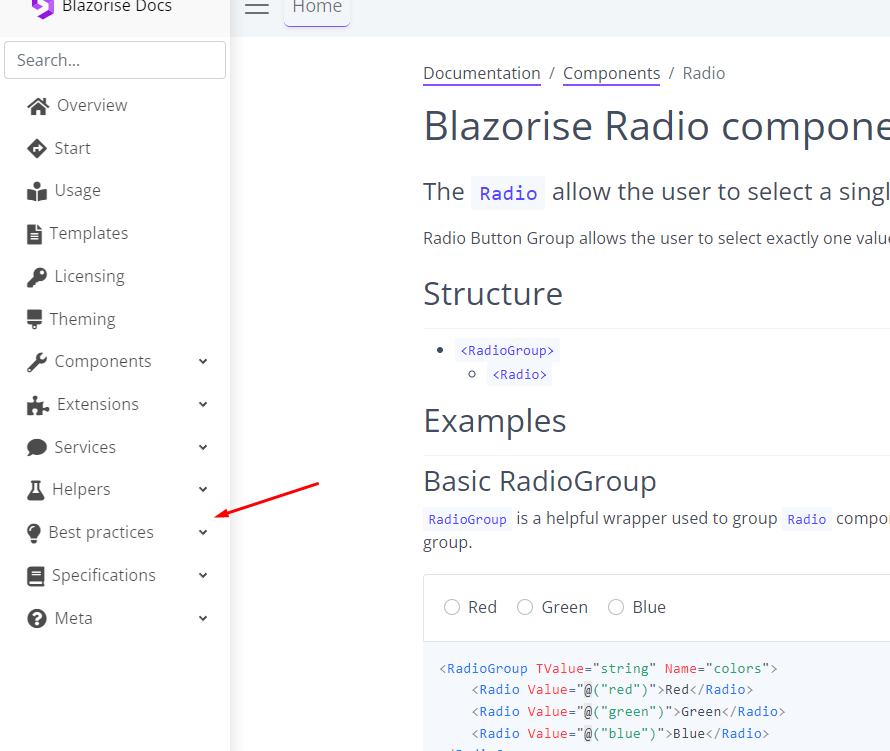 Docs Add Best Practices · Issue 4842 · Megabit Blazorise · Github