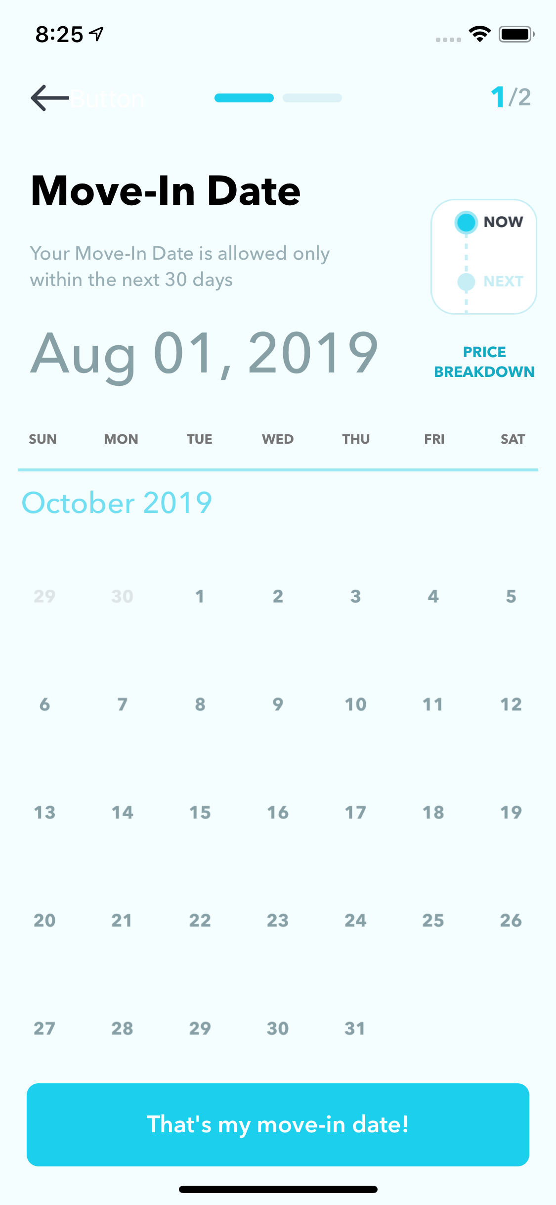 Multiple months visible Or Show Dates of Single month · Issue #1103 ...