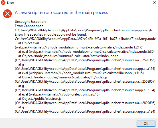 Error During Installation · Issue #523 · gorilla-devs/GDLauncher · GitHub