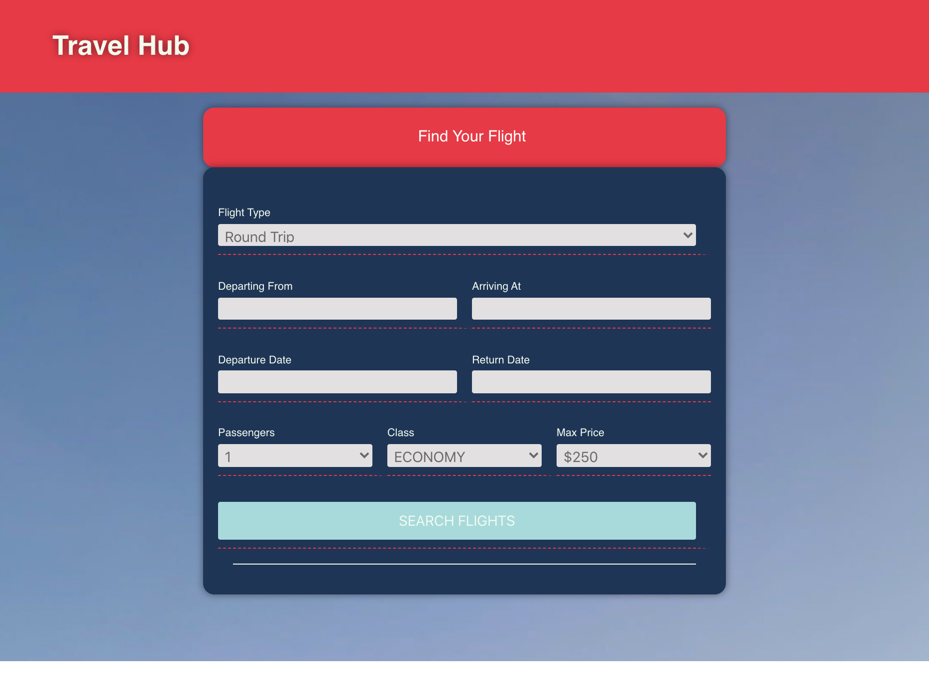 GitHub - Connor-vb/Travel-Hub: All in one search engine for stressless travel planning.
