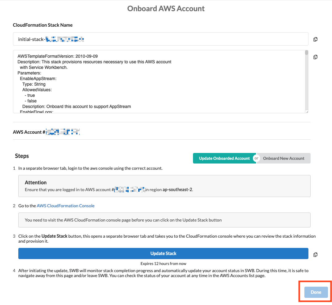 [Bug] Minor: Done button disabled when updating onboarded accounts · Issue #1043 · awslabs ...