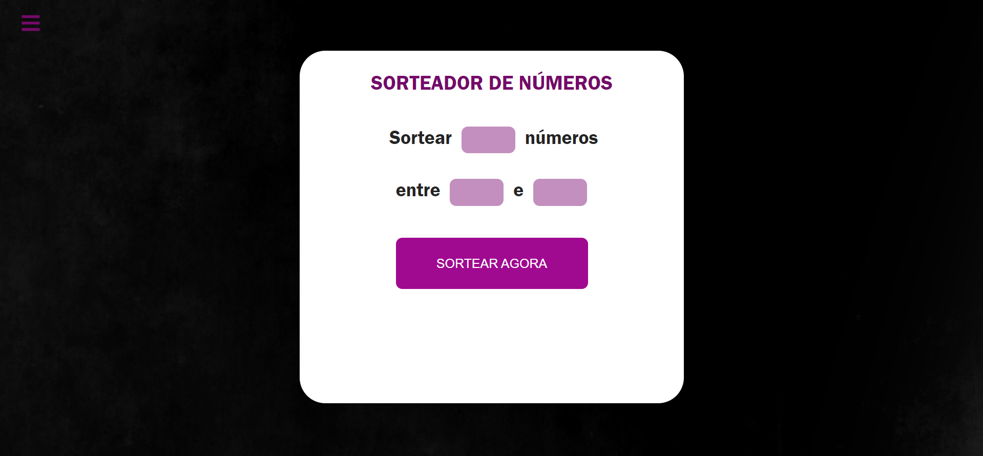GitHub - Raycsm/React-Sorteador: Site como aprendizado da linguagem Reactjs. Foi desenvolvido ...