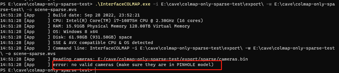 What is the correct way to get sparse construction only? · Issue #1644 · colmap/colmap · GitHub