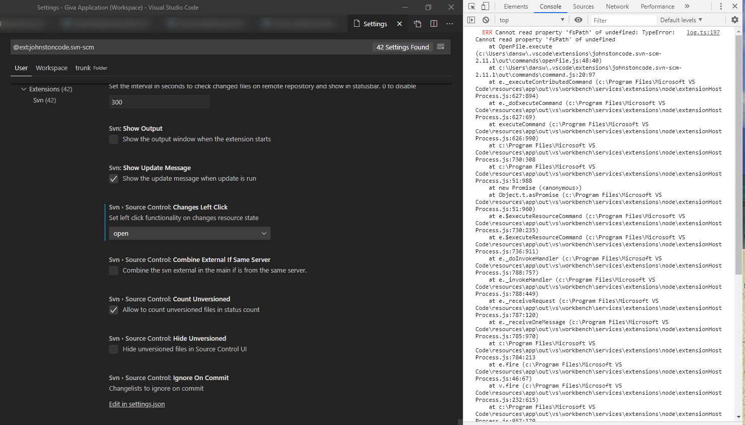 Cannot read property 'fsPath' of undefined · Issue #933 · JohnstonCode/svn-scm · GitHub
