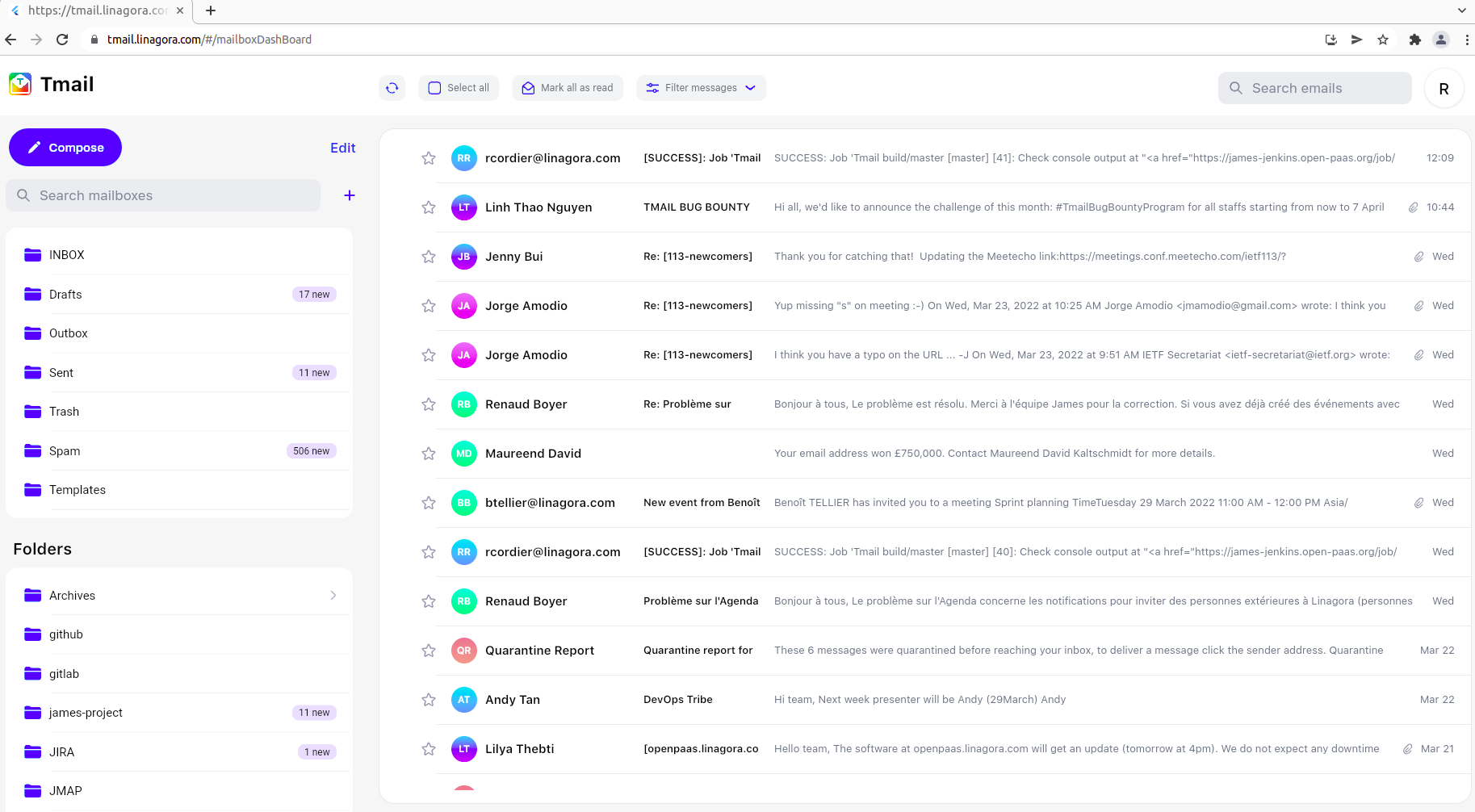UI : Completely different UI between FF and chromium for tmail-web · Issue #398 · linagora/tmail ...
