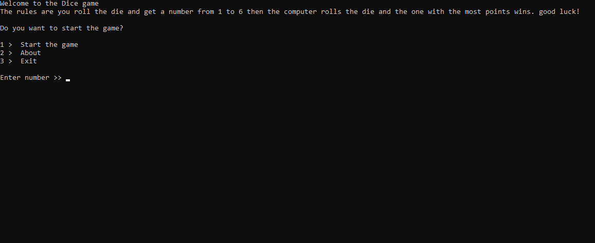 GitHub - mentalsolin/dice-game: Mini dice game in C++. the player and the computer take turns ...