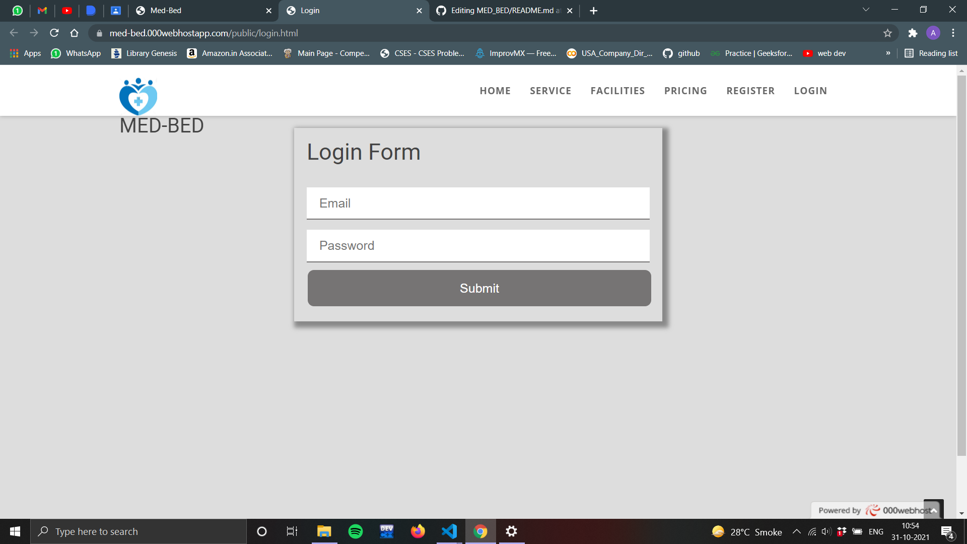 GitHub - tanuj-kalonia/MED_BED