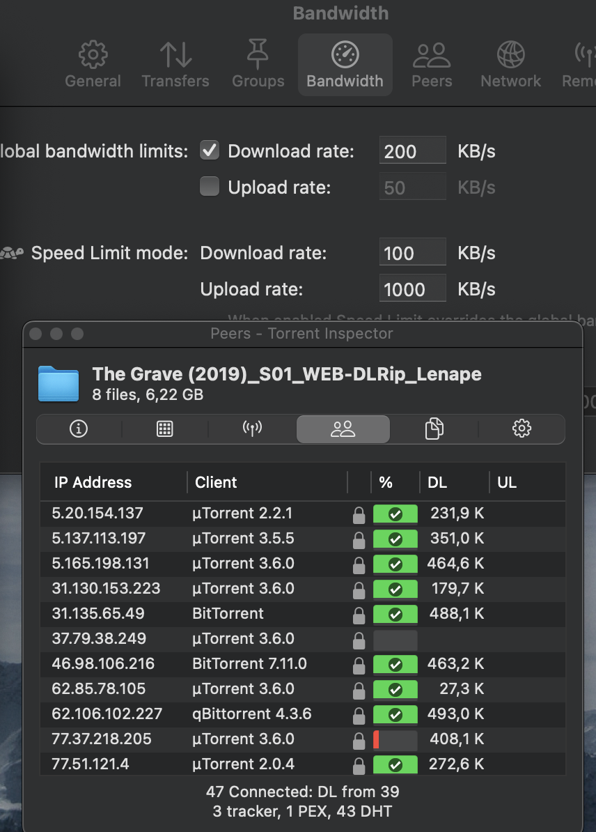 Download Speed Limit Ignored In 400 Beta3 Through 401 · Issue 4701 · Transmission