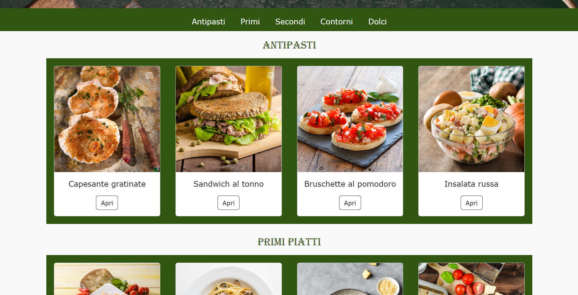 GitHub - UlisseTucci/italian-food-webapp: Sviluppo di un'applicazione ...