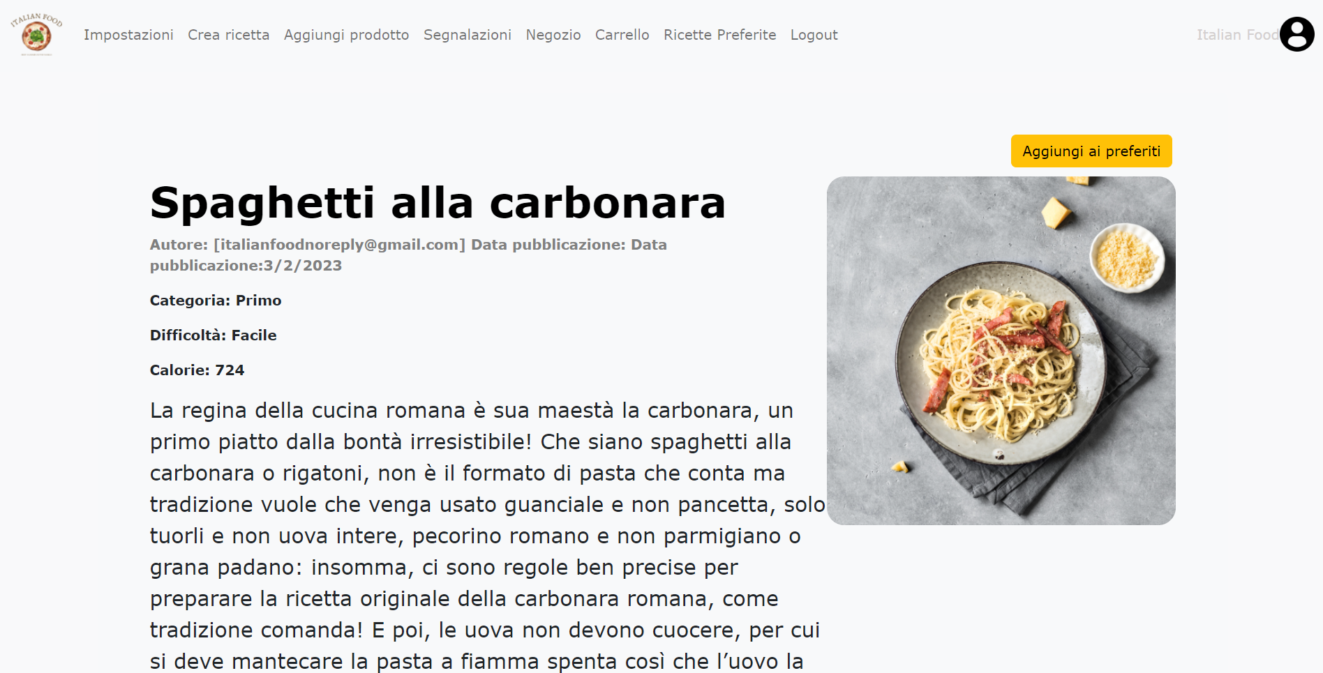 GitHub - UlisseTucci/italian-food-webapp: Sviluppo di un'applicazione ...