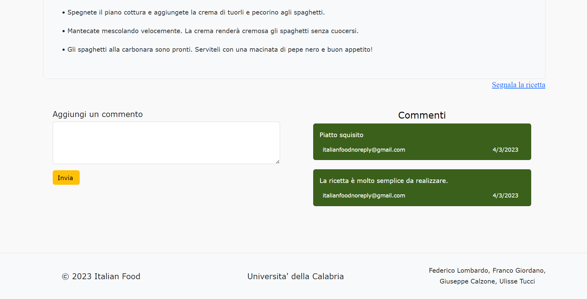 GitHub - UlisseTucci/italian-food-webapp: Sviluppo di un'applicazione ...