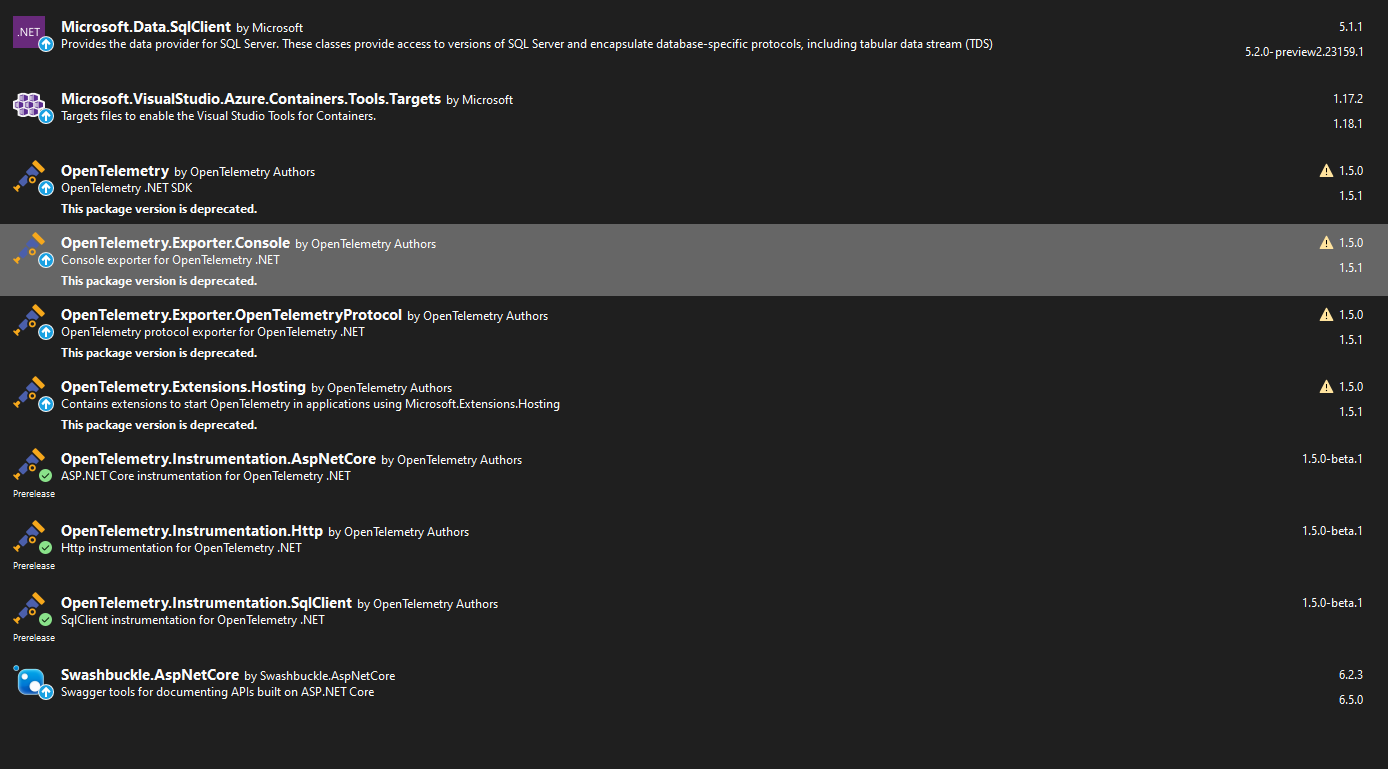 No telemetry from .net client · Issue #4631 · open-telemetry/opentelemetry-dotnet · GitHub