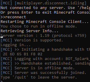 [BUG] · Issue #2066 · MCCTeam/Minecraft-Console-Client · GitHub