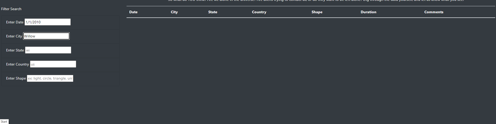 GitHub - StephDeming/UFOs