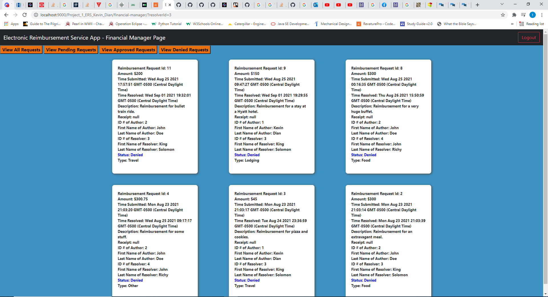 GitHub - Leger123/Expense-Reimbursement-App: Config files for my GitHub ...
