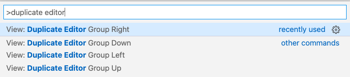 Expose Actions To Duplicate Editor Groups · Issue 114132 · Microsoftvscode · Github