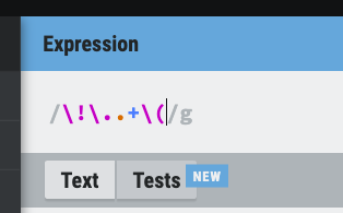 Search view incorrectly complains about regex escaping · Issue #117878 · microsoft/vscode · GitHub