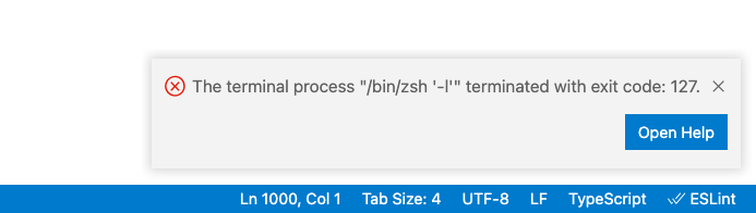 Closing a terminal via `exit` shows an error notification · Issue ...